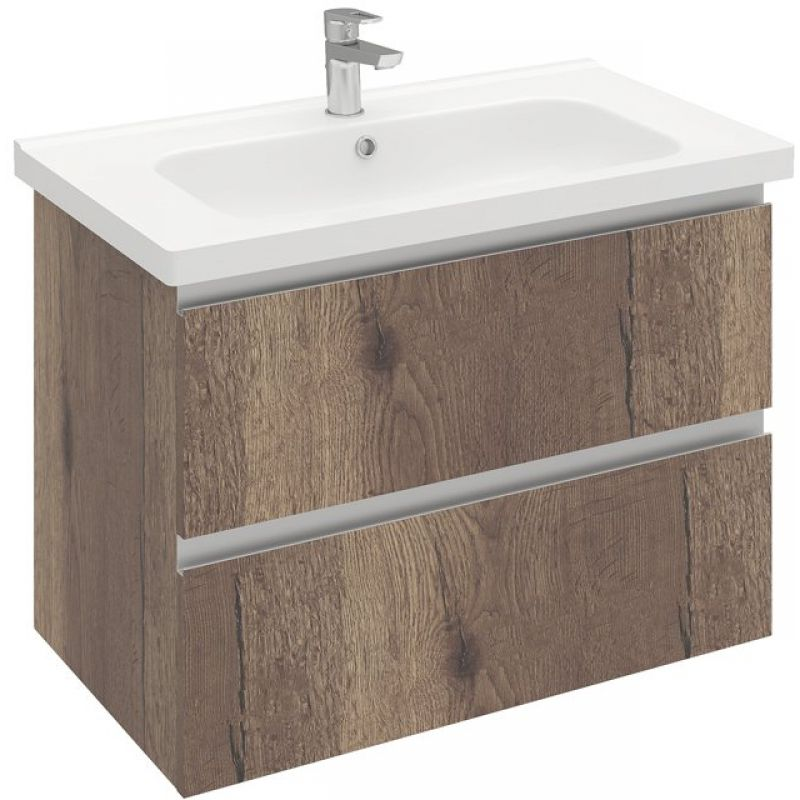 Тумба подвесная Laparet Electra 70 под умывальник Creavit Ideal 70 дуб рока купить в Минске цена ...